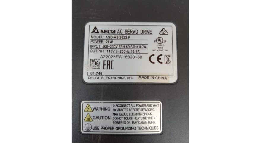 Delta ASD-A2 AC Servo Drive – Servo Motors Pakistan